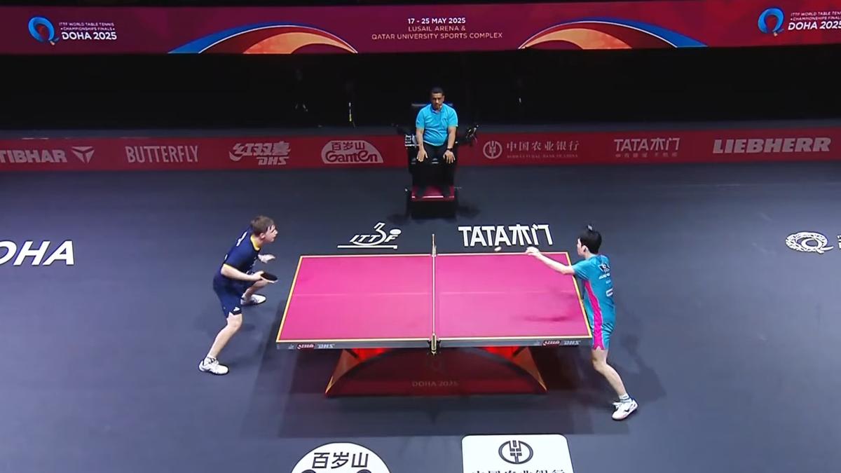 Bright red tables cause controversy at World Table Tennis Championships - Sportstar